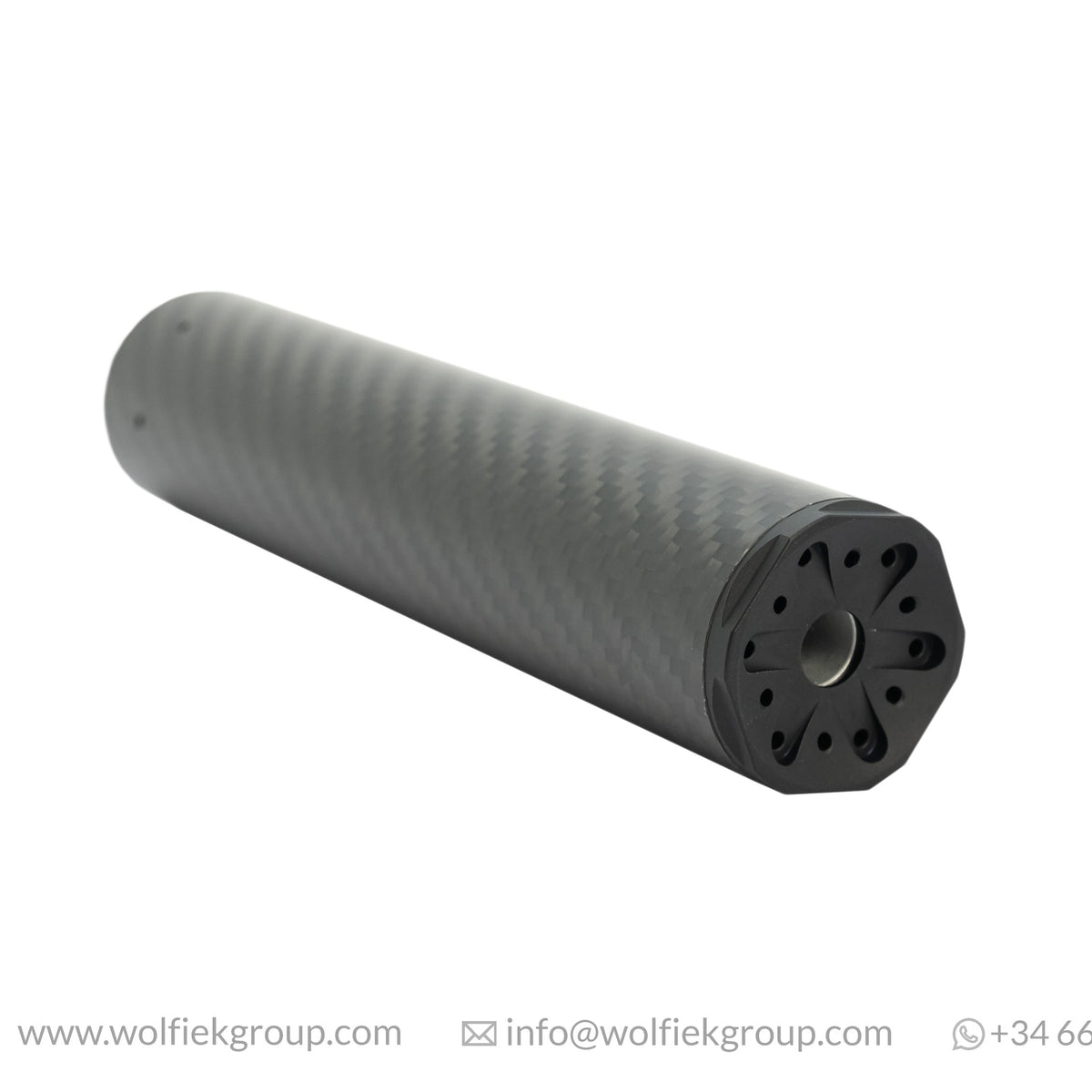 RTI · Hušh Suppressor · Carbon Fiber · 34mm · 155mm – AEA Airguns Shop
